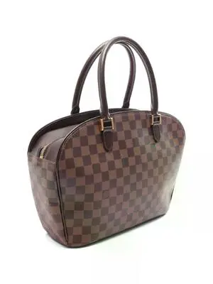 LOUIS VUITTON Saria Horizontal Damier Ebene Handbag