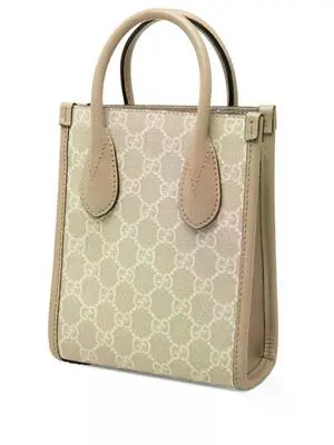 Gucci Mini Gg Supreme Interlocking G Satchel