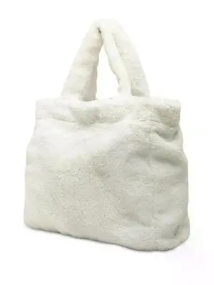 Prada Terry Cloth Logo Tote Bag - White