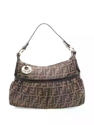 Fendi 2010s Zucca Shoulder Bag - Brown