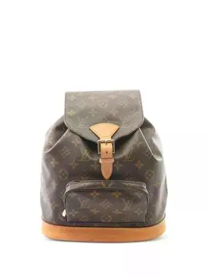 LOUIS VUITTON Montsouris Monogram Canvas Backpack - Brown