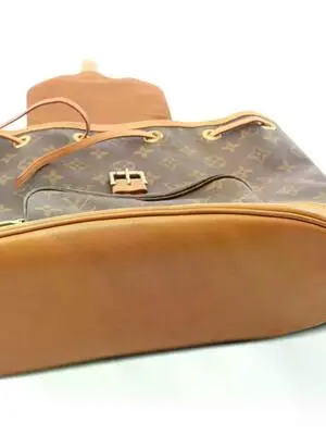 LOUIS VUITTON Montsouris Monogram Canvas Backpack - Brown