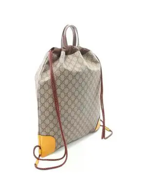 Gucci Gg Supreme Drawstring Backpack