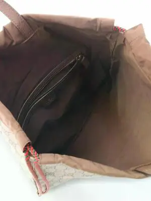 Gucci Gg Supreme Drawstring Backpack