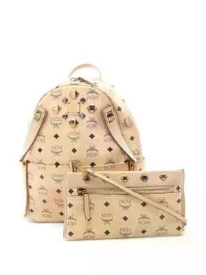 Mcm Stark Visetos Stud-embellished Backpack