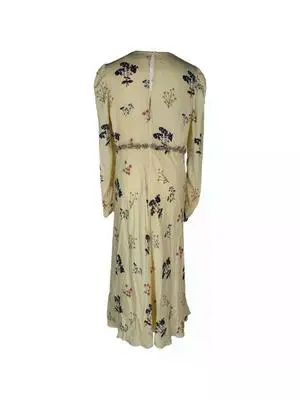 SELF-PORTRAIT Floral-print Crystal-embellished Dress