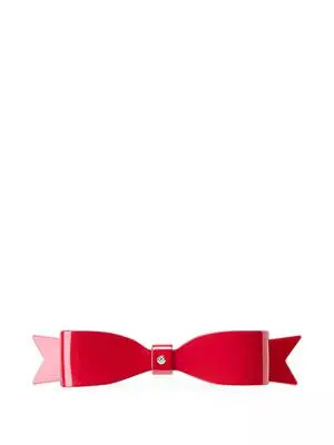 MAISON MICHEL Lacee Bow Hair Clip - Red