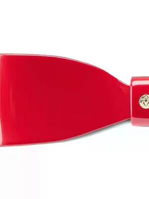 MAISON MICHEL Bow Detail Hair Clip - Red