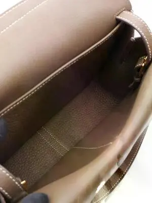 Hermès Halzan Leather Tote Bag
