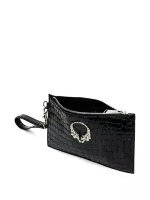 Roberto Cavalli Croc-effect Tiger-motif Clutch Bag