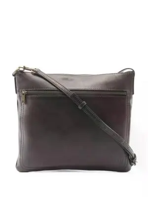 LOUIS VUITTON 2004 Sac Plat Leather Messenger Bag - Brown
