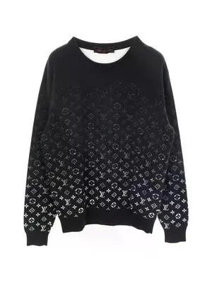 LOUIS VUITTON Monogram Gradient Sweater - Black