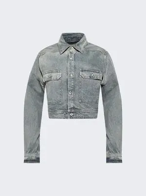 Rick Owens Cropped Outershirt Mineral Indigo