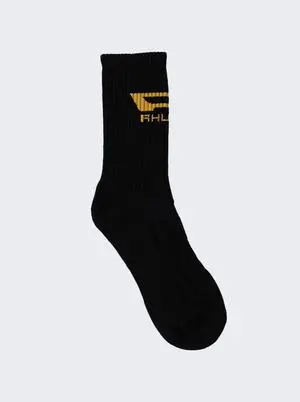 Rhude Campione Logo Sock And Yellow