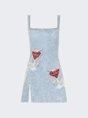 CLIO PEPPIATT Embellished Martini Mini Dress