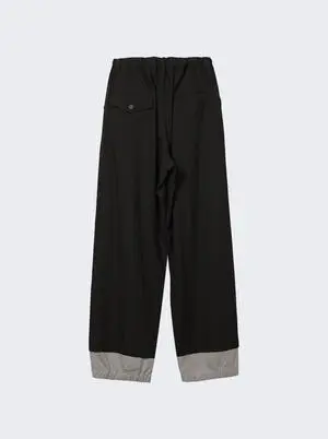 Mihara Yasuhiro Layered Wool Trousers - Brown