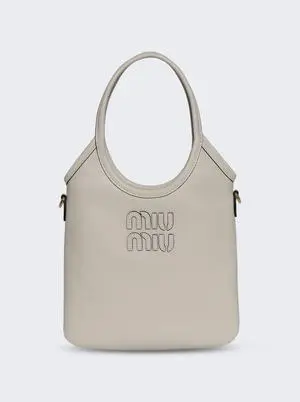 Miu Miu Ivy Leather Handbag - White