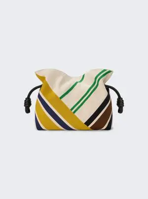 Loewe Medium Flamenco Clutch Embroidered Canvas
