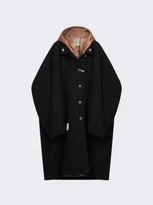 Mihara Yasuhiro Hooded Balmacaan Coat - Multi