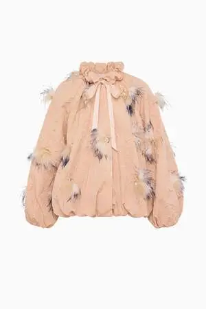 Ulla Johnson Roux Embellished Nylon Jacket
