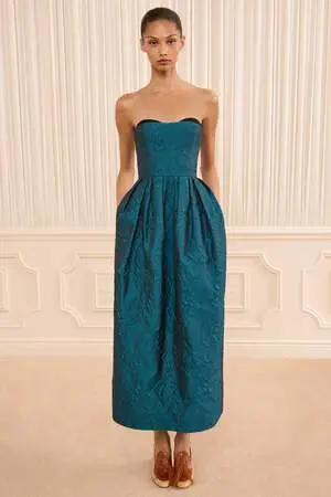 Ulla Johnson Katerina Strapless Cloque Dress