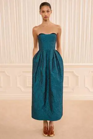 Ulla Johnson Katerina Strapless Cloque Dress