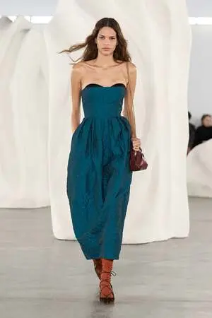 Ulla Johnson Katerina Strapless Cloque Dress