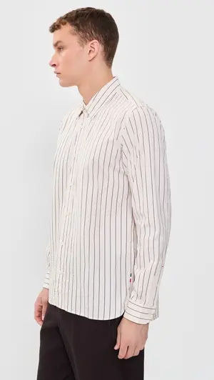 Orlebar Brown Justin Fine Stripe Button Down Shirt