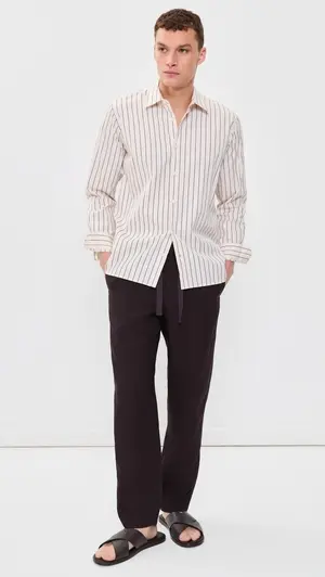 Orlebar Brown Justin Fine Stripe Button Down Shirt