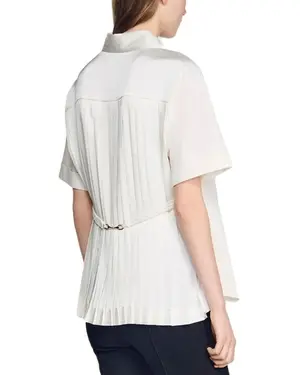 Sandro Pleated Back Shirt