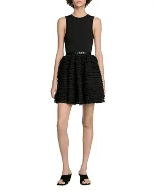 Sandro Dua Ruffled Mini Dress
