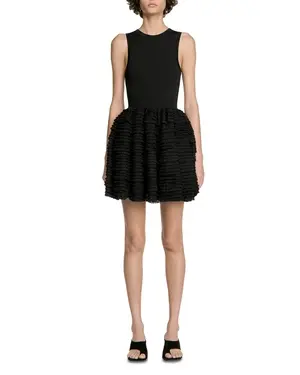 Sandro Dua Ruffled Mini Dress
