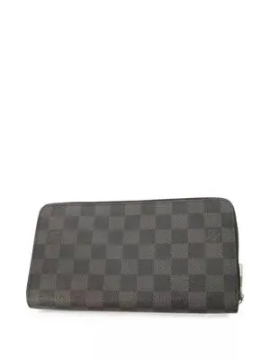 LOUIS VUITTON 2011 Damier Graphite Zippy Organizer Wallet Long Wallets - Black