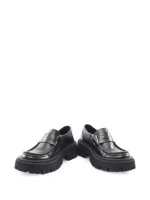 Balenciaga Leather Tractor Loafers