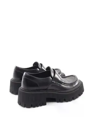 Balenciaga Leather Tractor Loafers