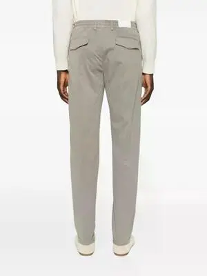 Eleventy Drawstring-waist Pleated Trousers