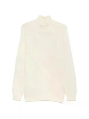 SCAGLIONE High-neck Raglan-sleeve Sweater - Neutrals