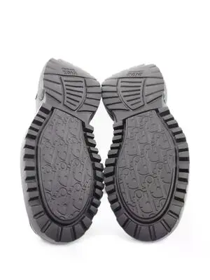 Dior Round Toe Logo Plaque Loafers