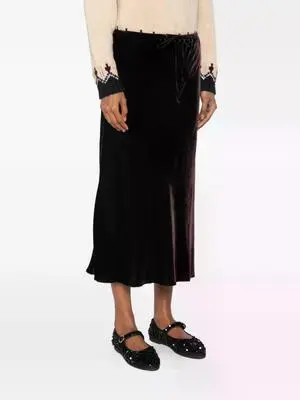 FORTE_FORTE Drawstring Midi Skirt