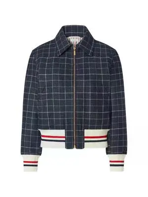 Thom Browne Windowpane Houndstooth Tweed Jacket