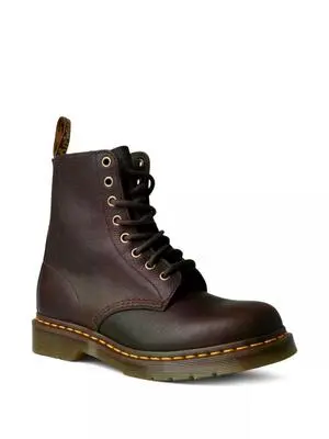 Dr. Martens 1460 Pascal 8 Eye Lace-up Leather Boots - Brown