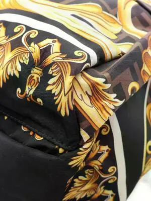 Fendi Baroque Print Ff Logo Buckle Fastening Backpack
