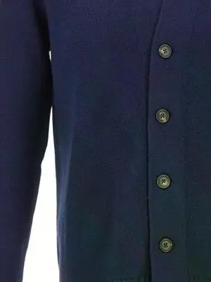 Eleventy Ribbed-trim Button-up Cardigan