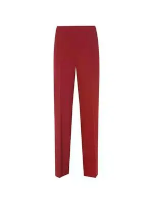 Alberta Ferretti Straight-leg Trousers - Red
