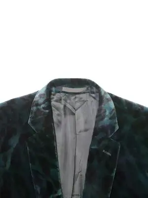 Versace Animal-print Velvet Blazer