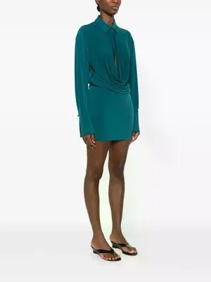 Andamane Lilia Long-sleeve Mini Dress
