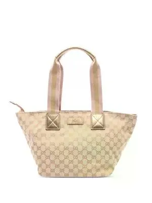 Gucci Gg Canvas Sherry Line Tote Bag - Neutrals