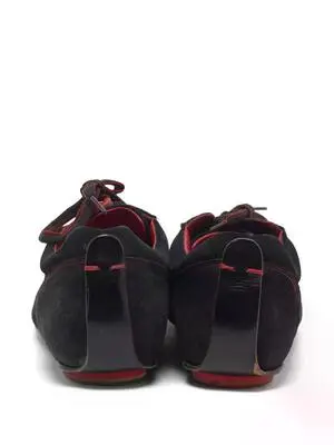 Carolina Herrera Suede Lace-up Sneakers