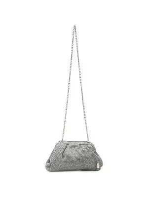 LA MILANESA Sequin Embellished Knitted Clutch Bag
