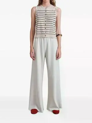 LA LIGNE Sleeveless Striped Cardigan